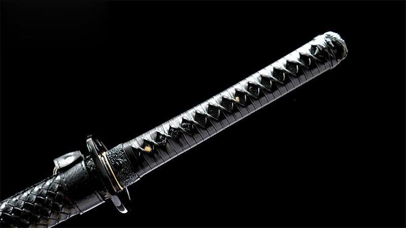 Shop Hand Made High Quality T10 Steel Japanese Katana Swords Black Wolf