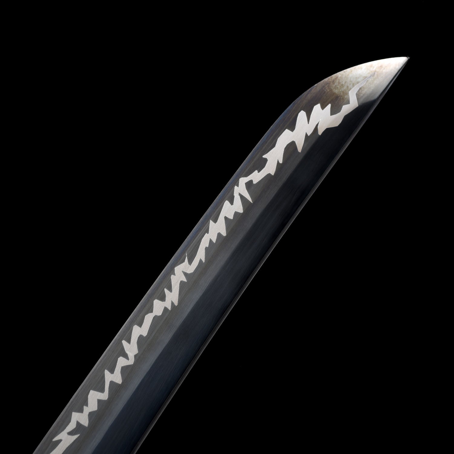 Handmade Japanese Samurai Katana Lightning T10 Carbon Steel With Grey