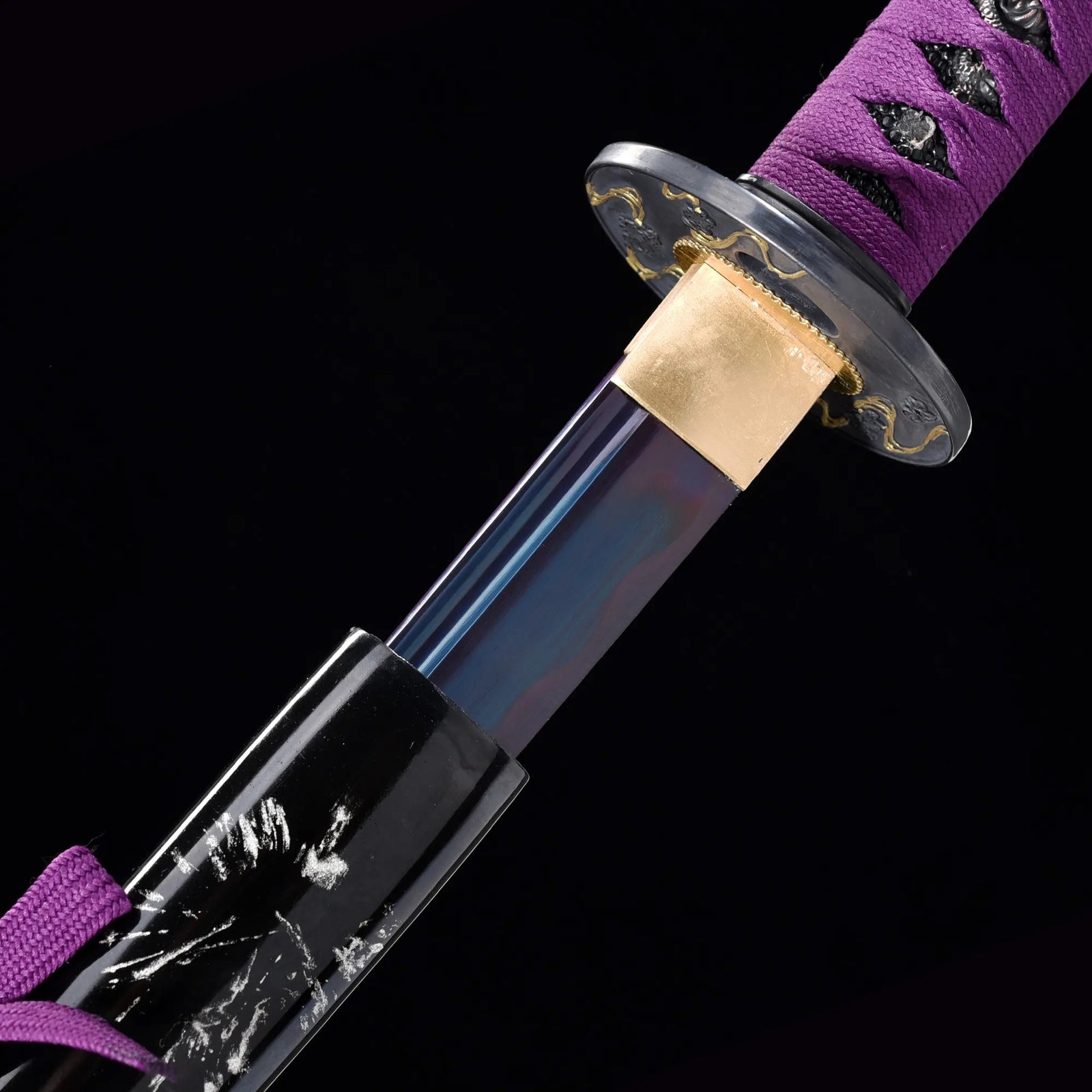 Shop Samurai Katana Sword Handmade Purple Blade